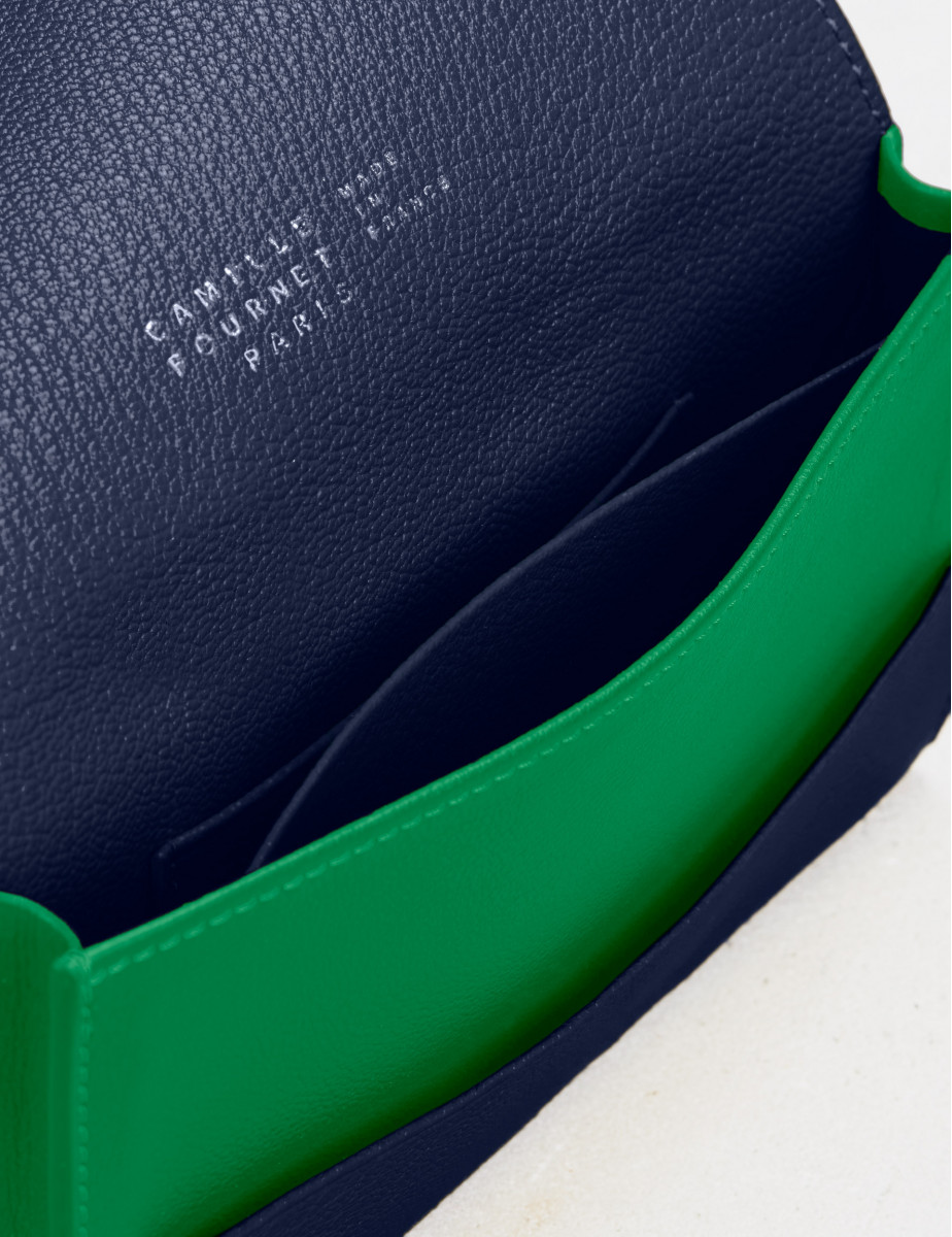Cell phone horizontal pouch in leather | Camille Fournet Cell phone horizontal pouch in leather | Camille Fournet